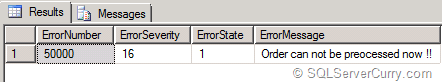 SQL Server–Error Handling using Try Catch Block